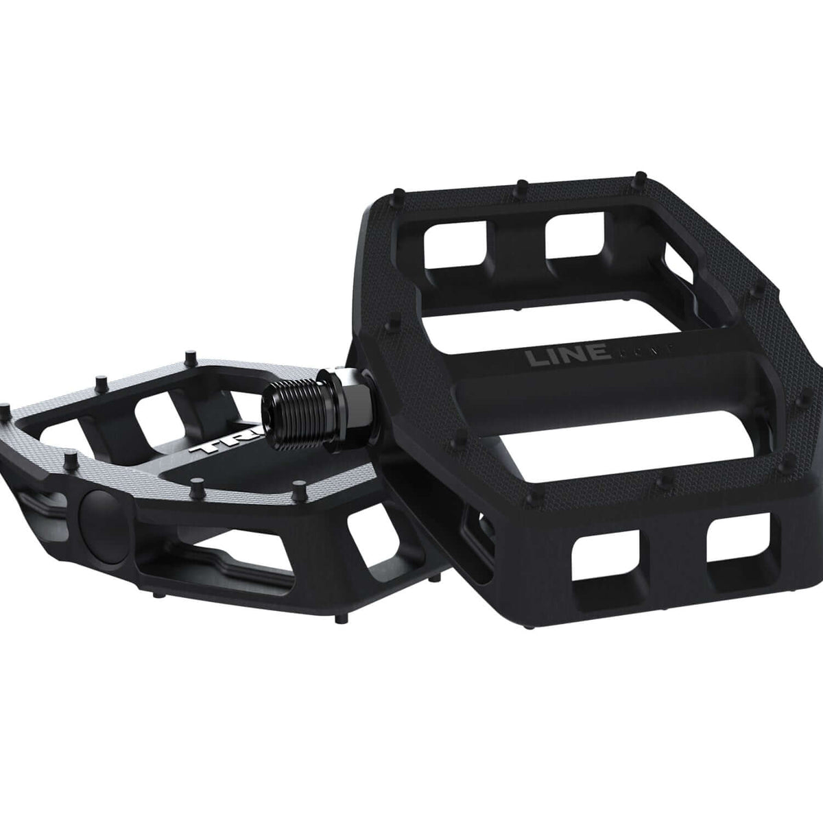 Trek Line Comp Flat Pedal Set - Matte Black - Geardoor